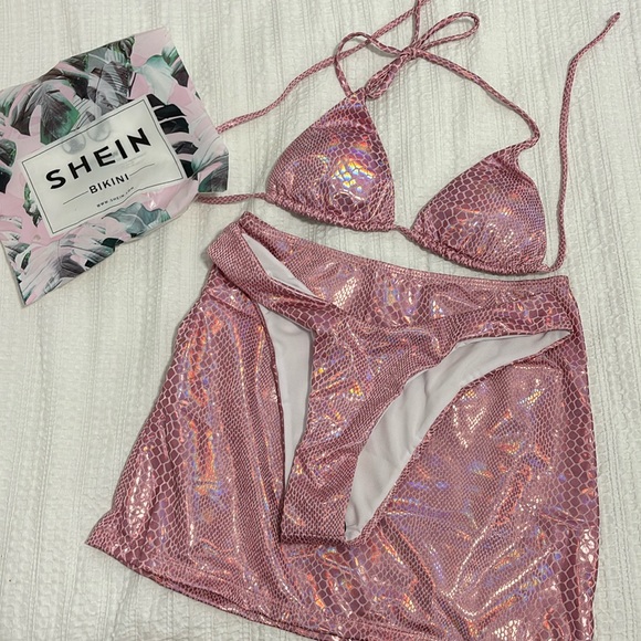 SHEIN | Other | Shein 3 Piece Mermaid Bikini Set | Poshmark